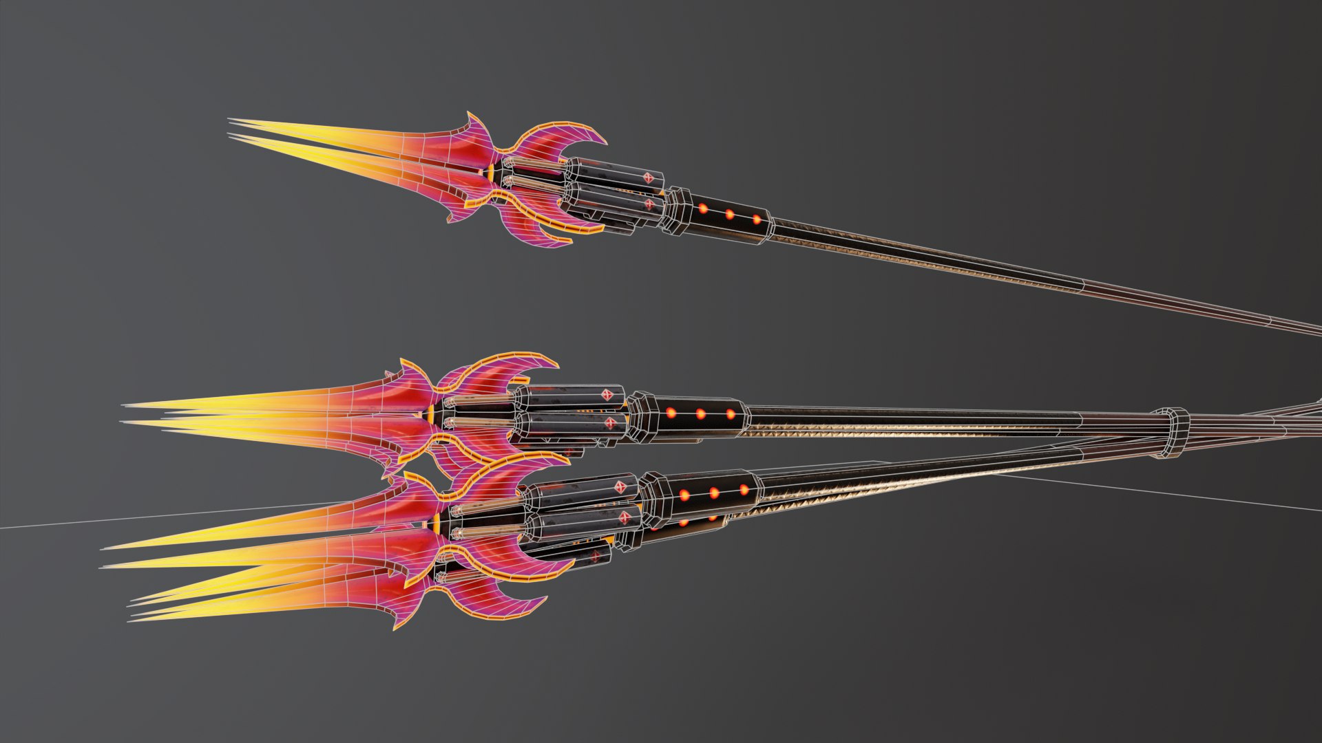 3D Sci-Fi Fire Arrows - TurboSquid 2279163