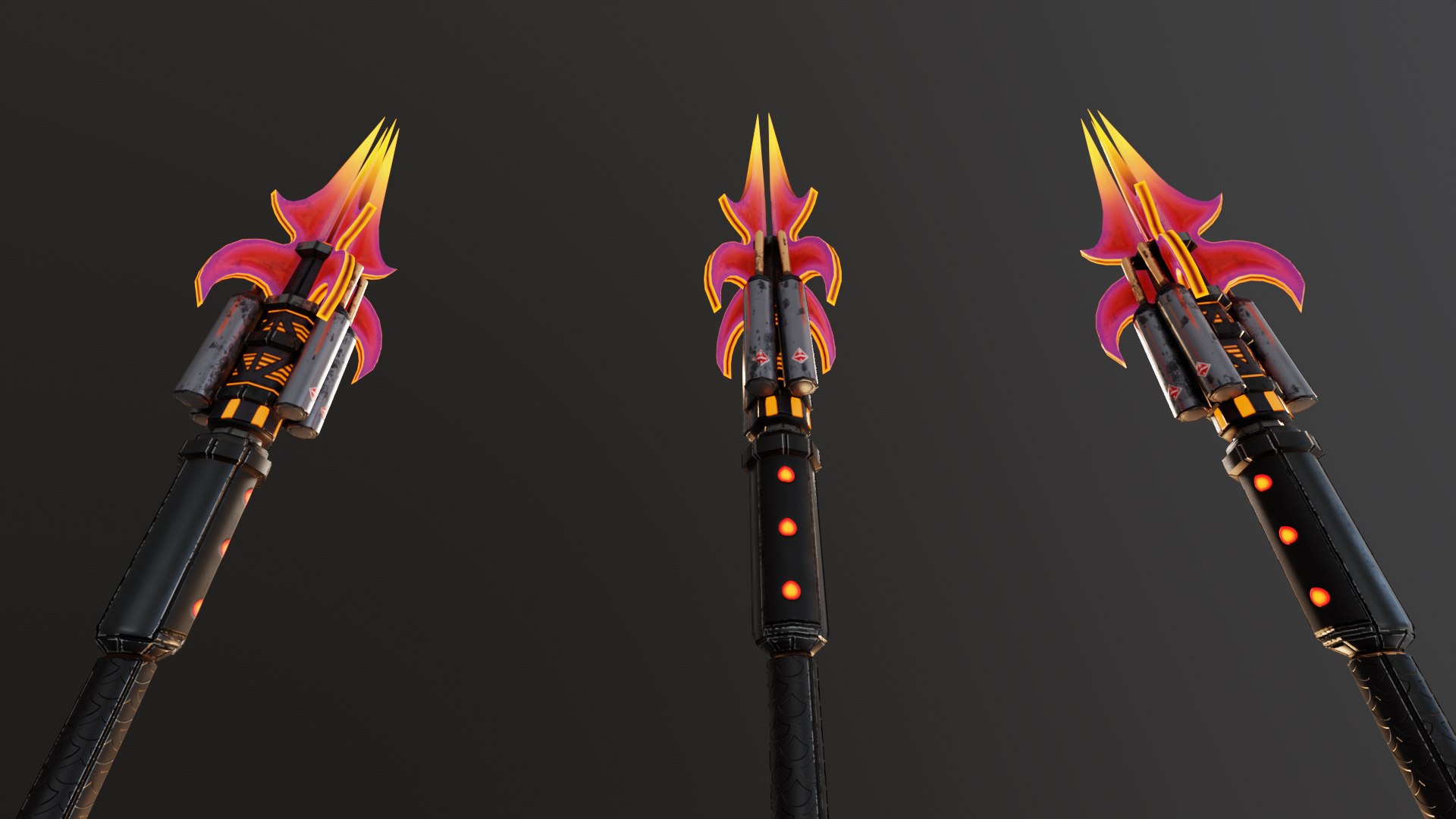 3D Sci-Fi Fire Arrows - TurboSquid 2279163
