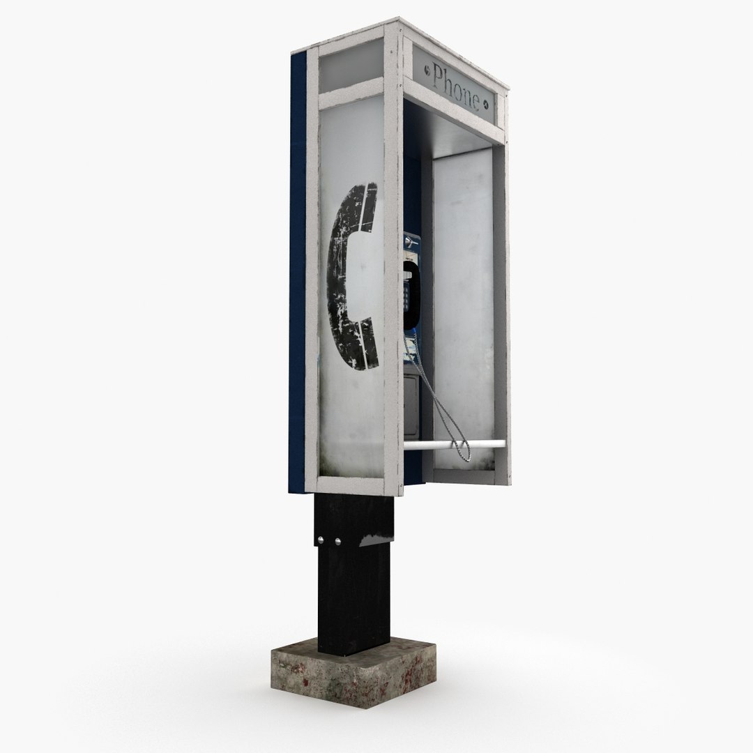 3d Pay Phone V4 Model