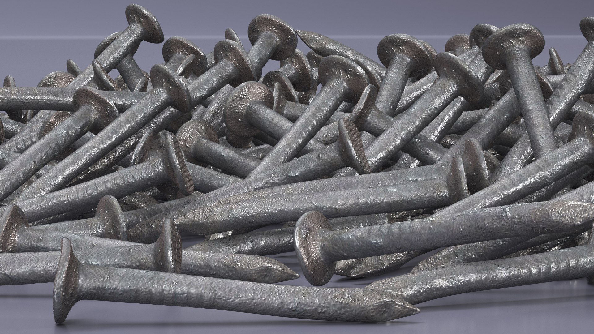 Old Industrial Nails Collection 3 3D - TurboSquid 2192379