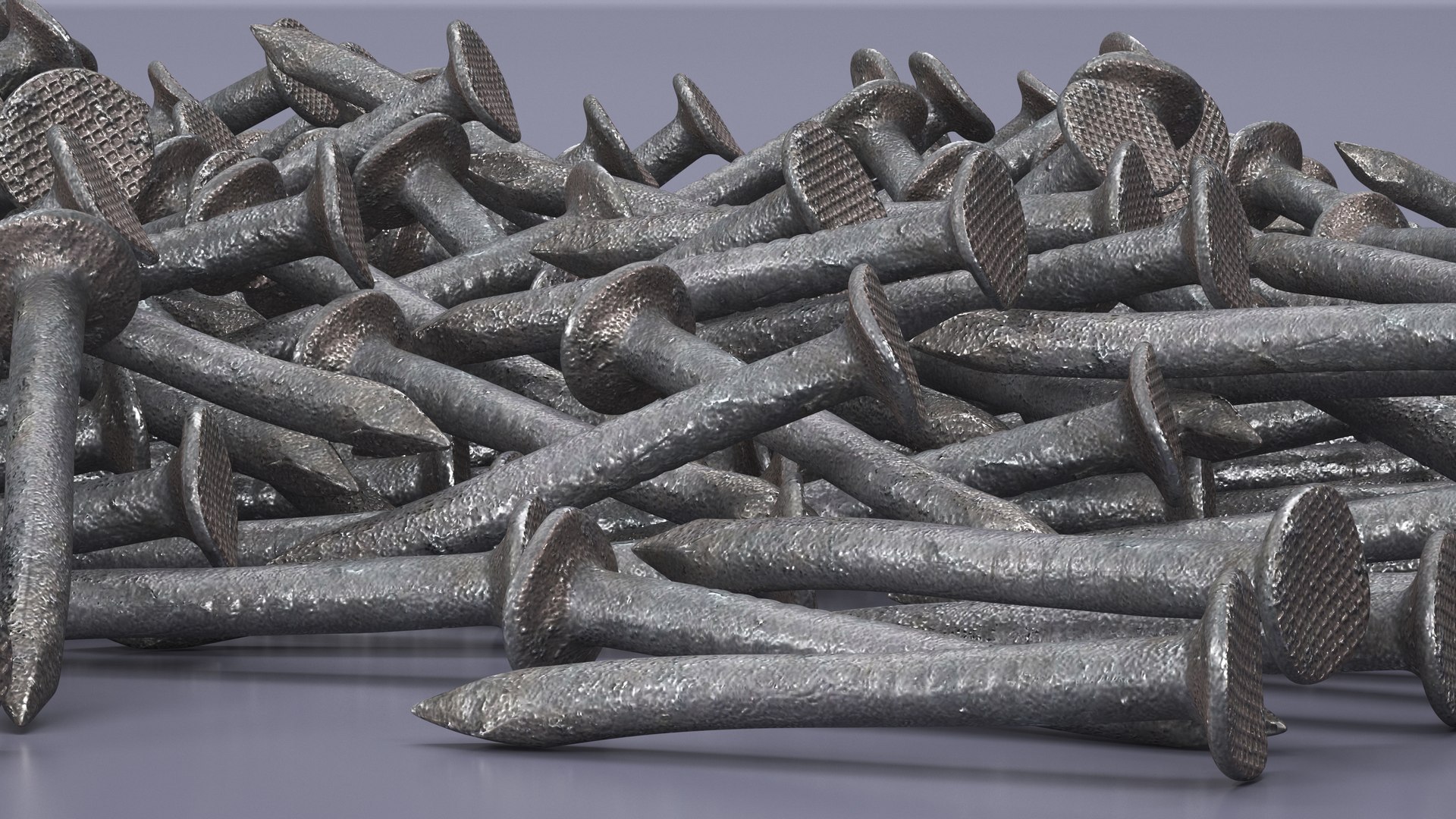 Old Industrial Nails Collection 3 3D - TurboSquid 2192379