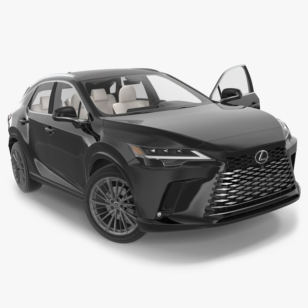 2023 レクサス RX 350 ブラック リグド3Dモデル - TurboSquid 2035532