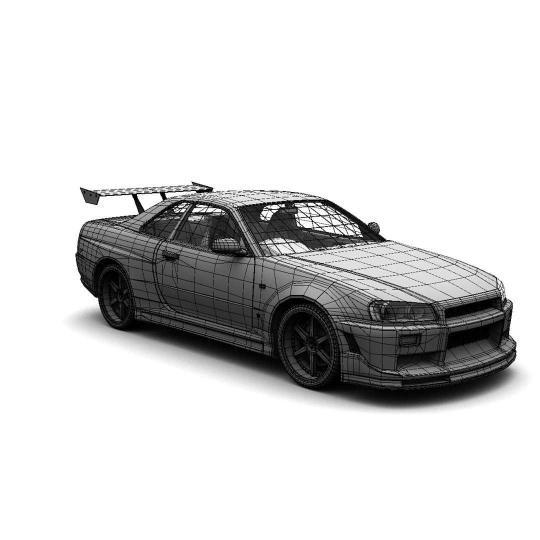3d model nissan skyline