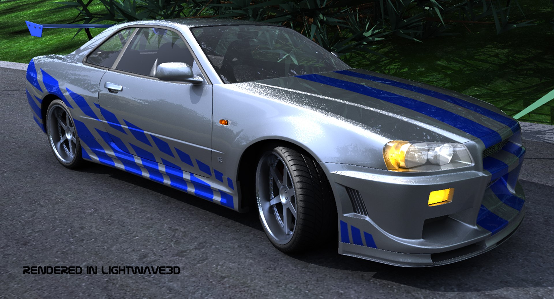 3d model nissan skyline