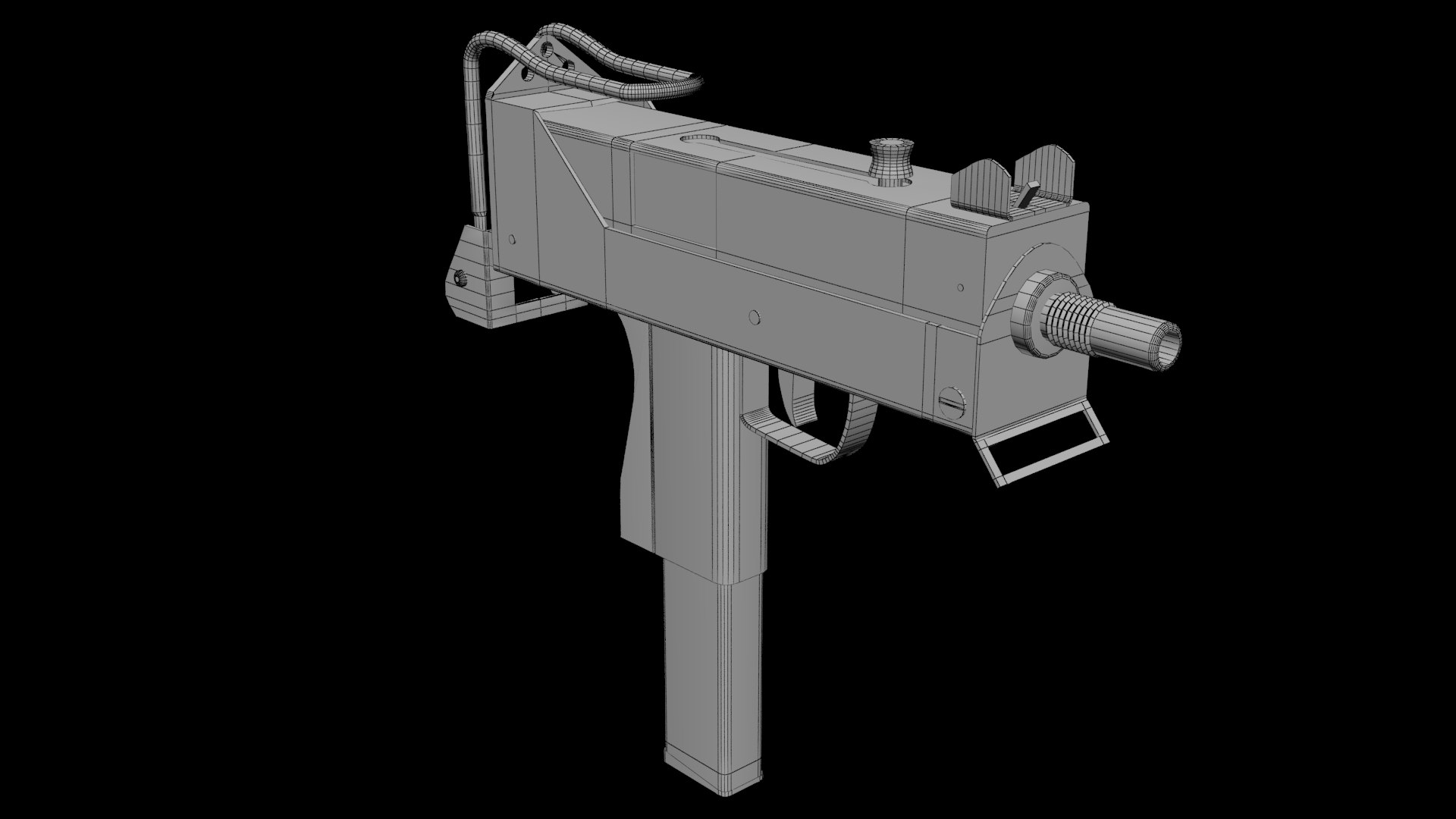 3d Model Micro Uzi
