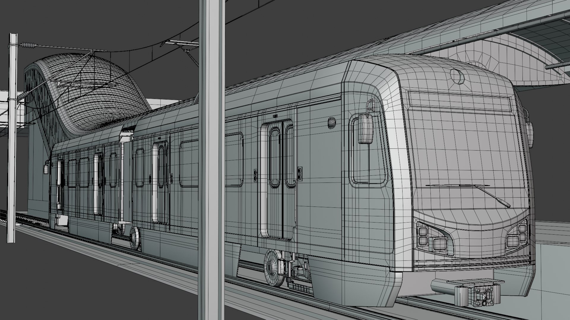 3D LA Light Rail Station III - TurboSquid 2307122