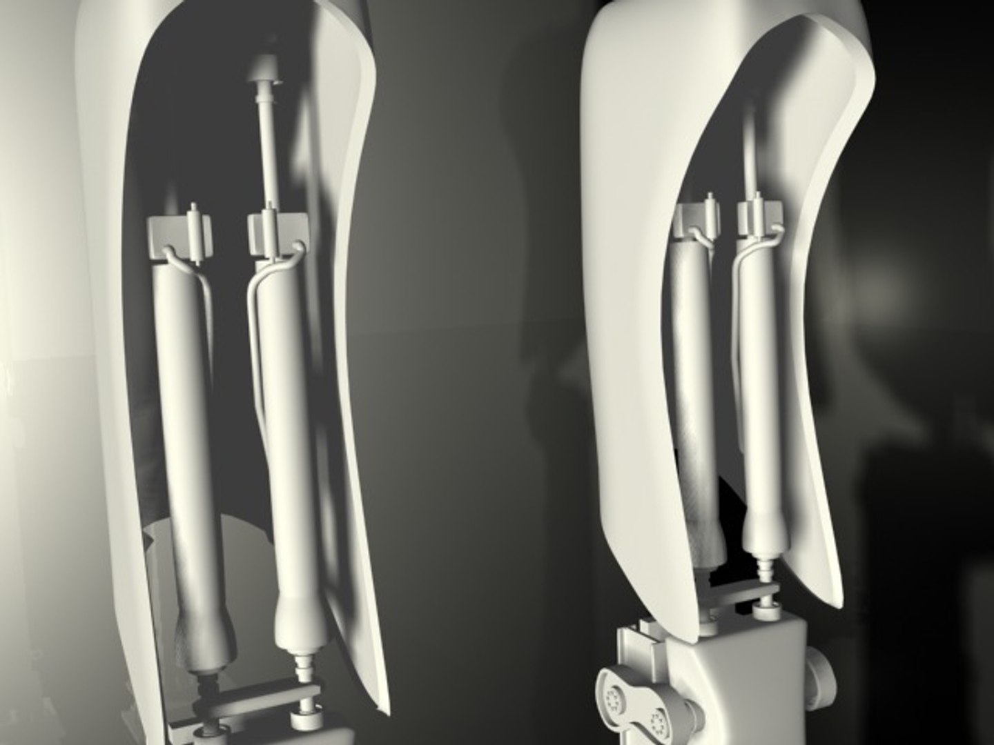 3d monoped robots model