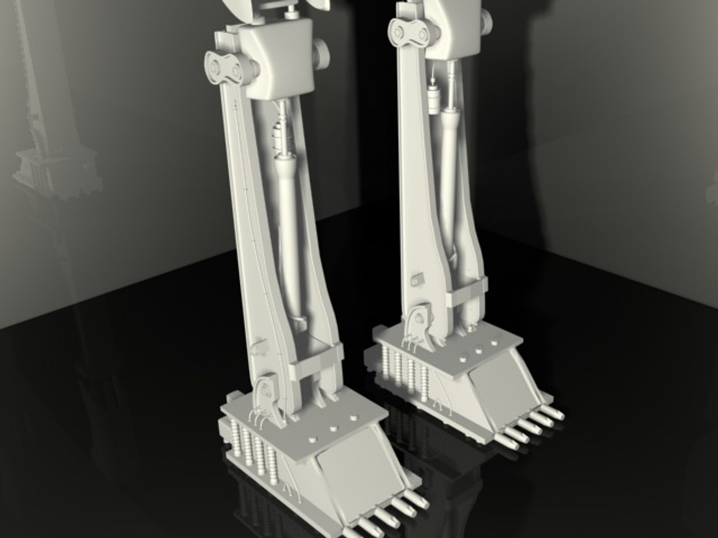 3d monoped robots model