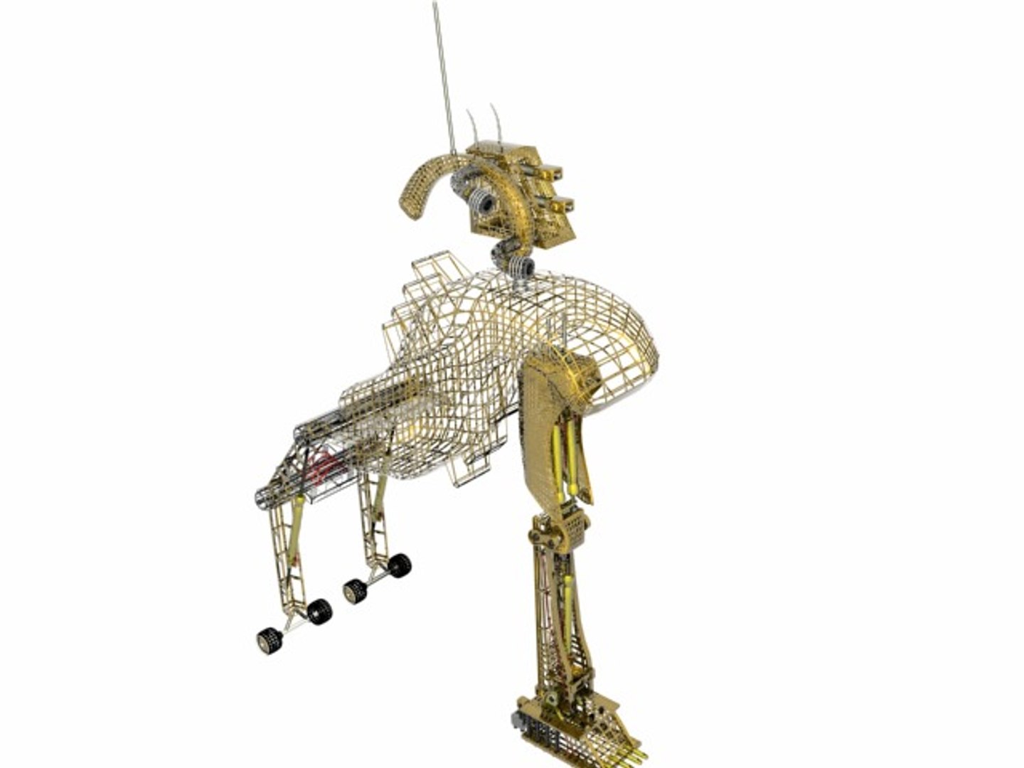 3d monoped robots model