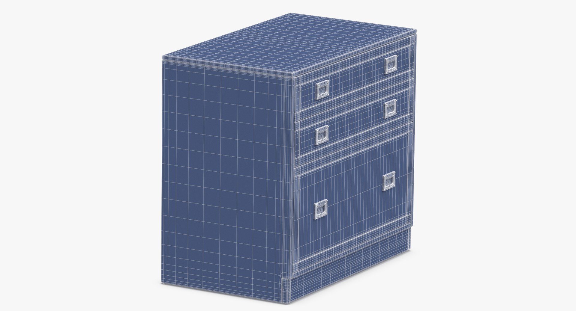 Traditional Filing Cabinet 3D Model - TurboSquid 1253610