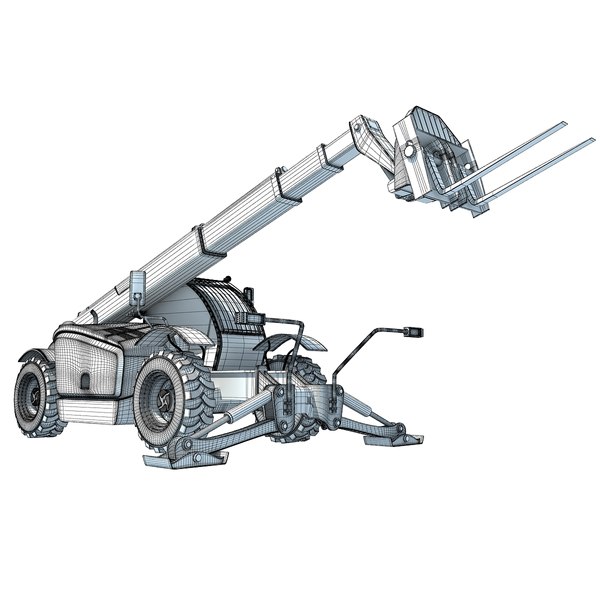 3d model case telescopic handler