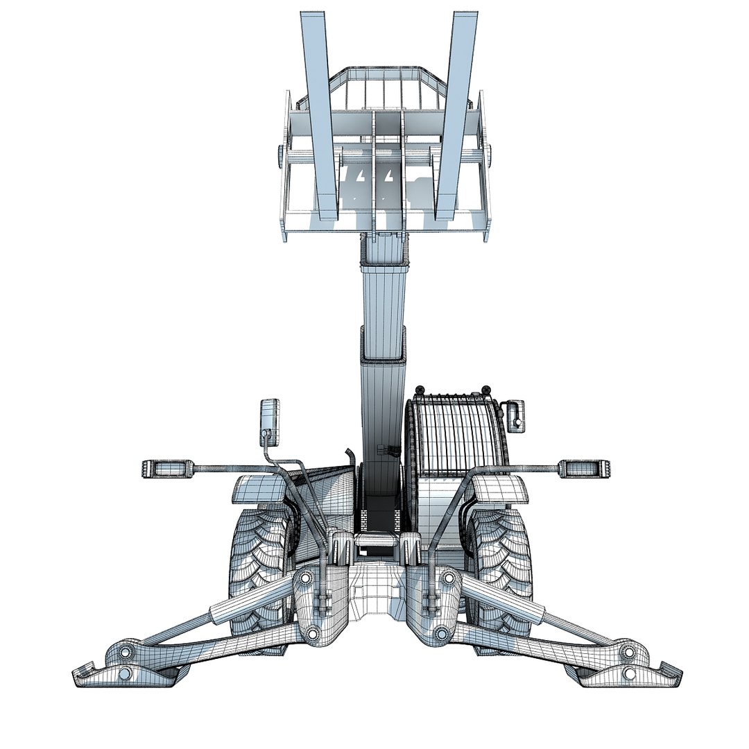 3d model case telescopic handler