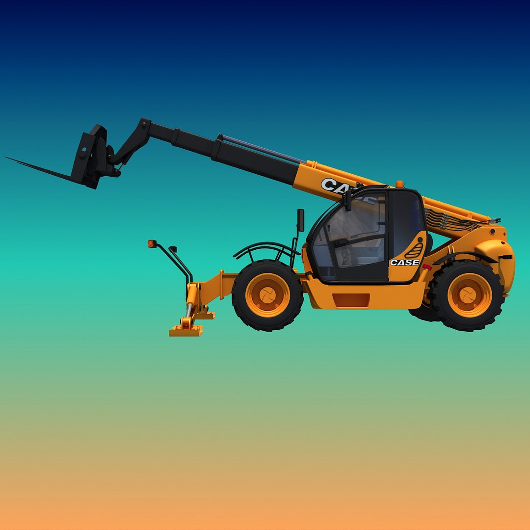 3d model case telescopic handler
