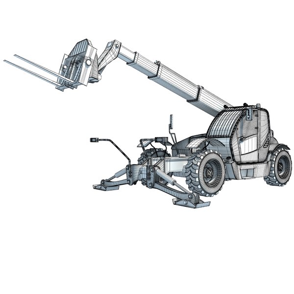 3d model case telescopic handler
