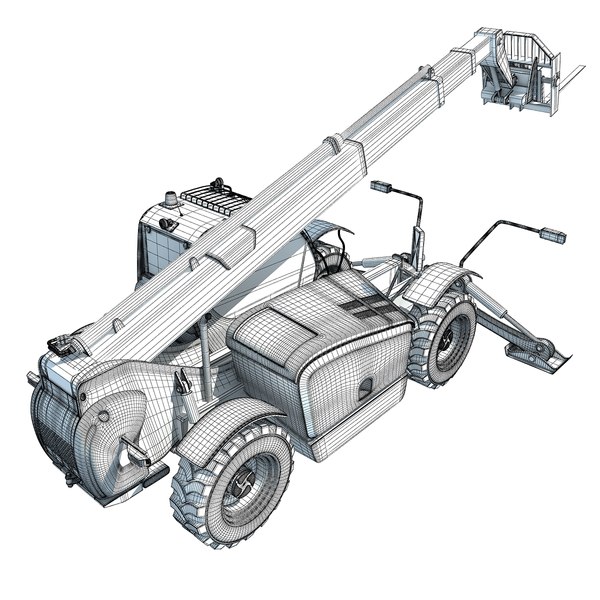 3d model case telescopic handler