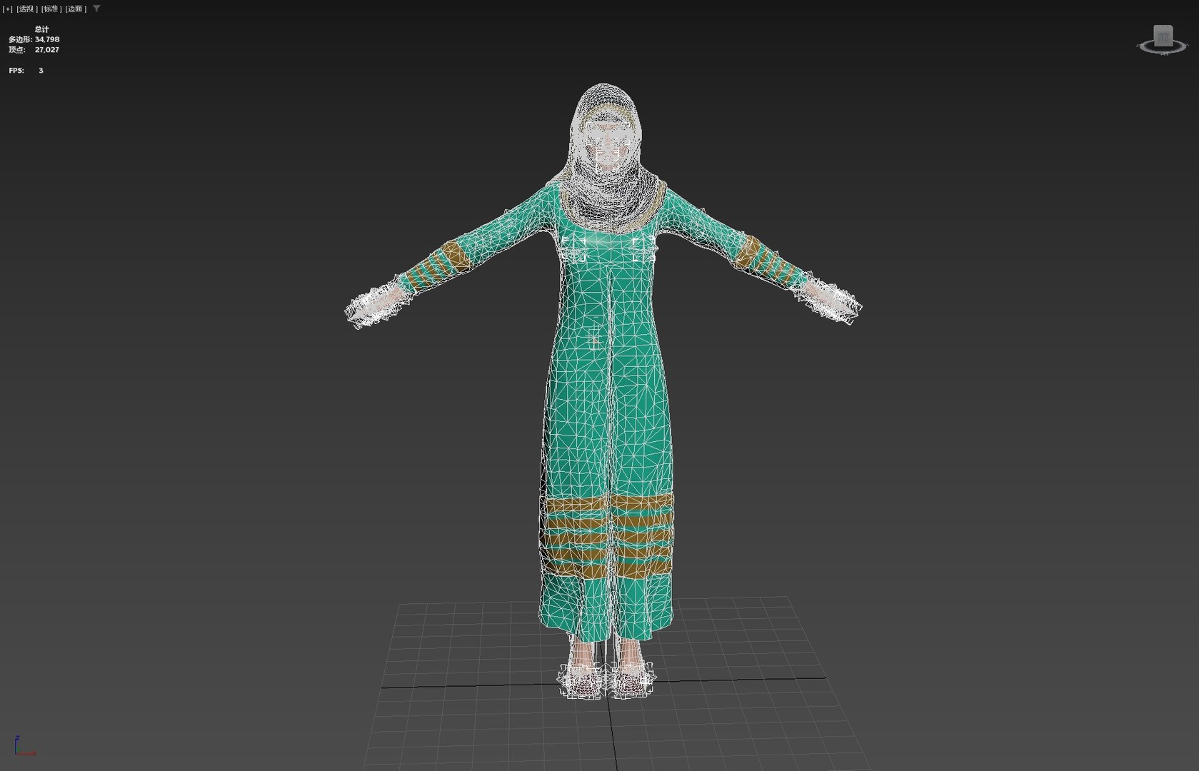 3D Arab Women Rigged Model - TurboSquid 2316702