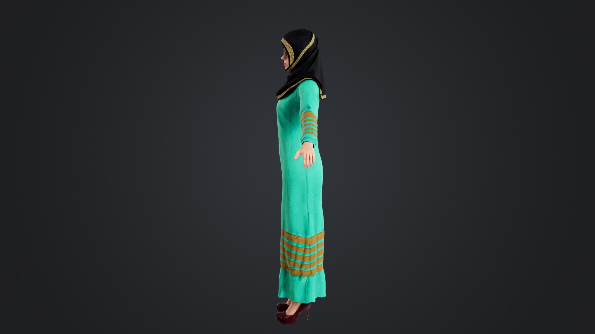 3D Arab Women Rigged Model - TurboSquid 2316702