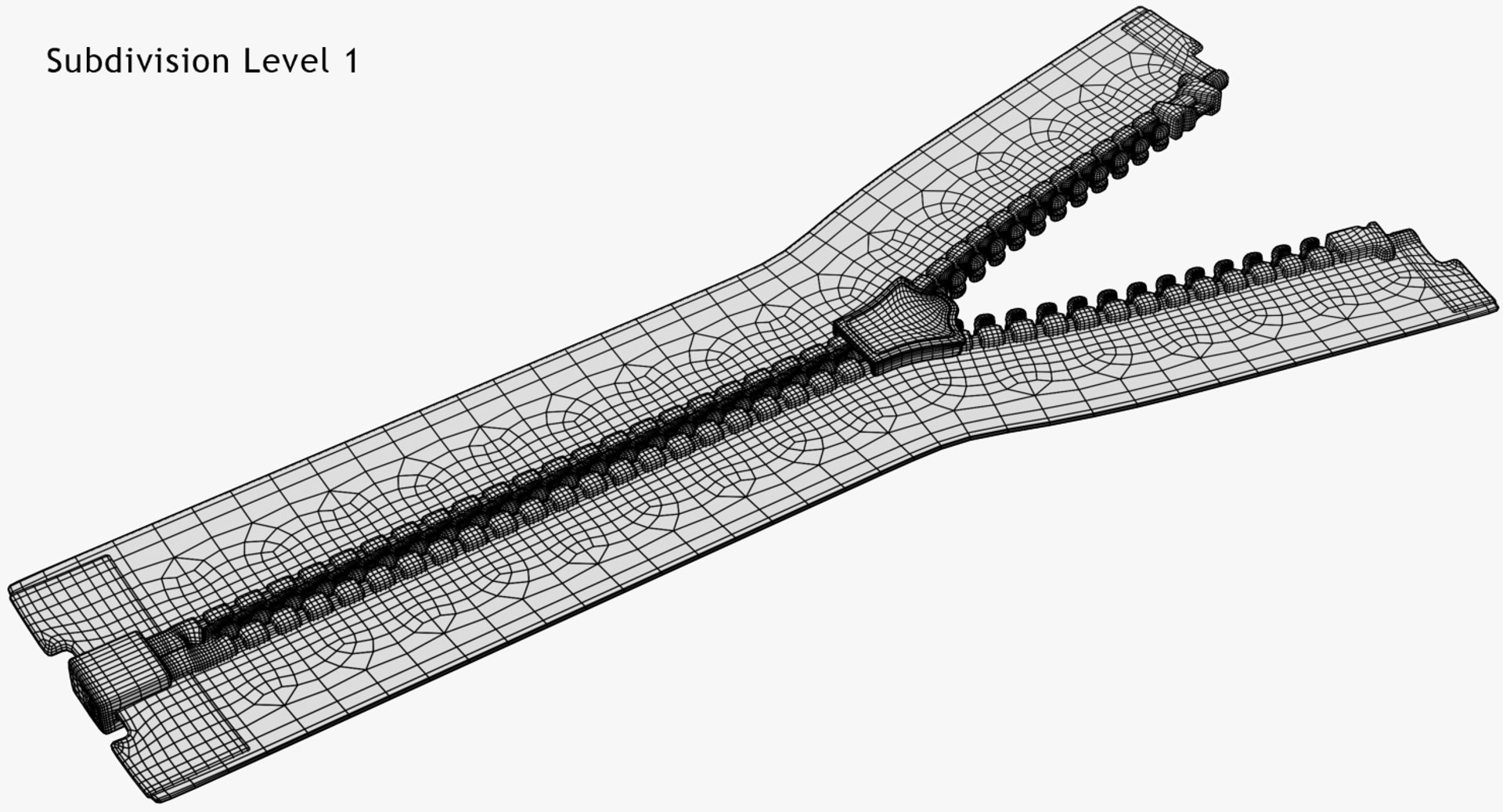 Plastic Zipper 3D Model - TurboSquid 1249662