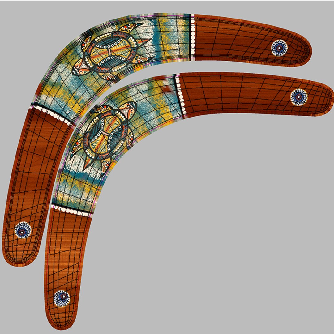 Australian Boomerang 3 3D Model - TurboSquid 1589422