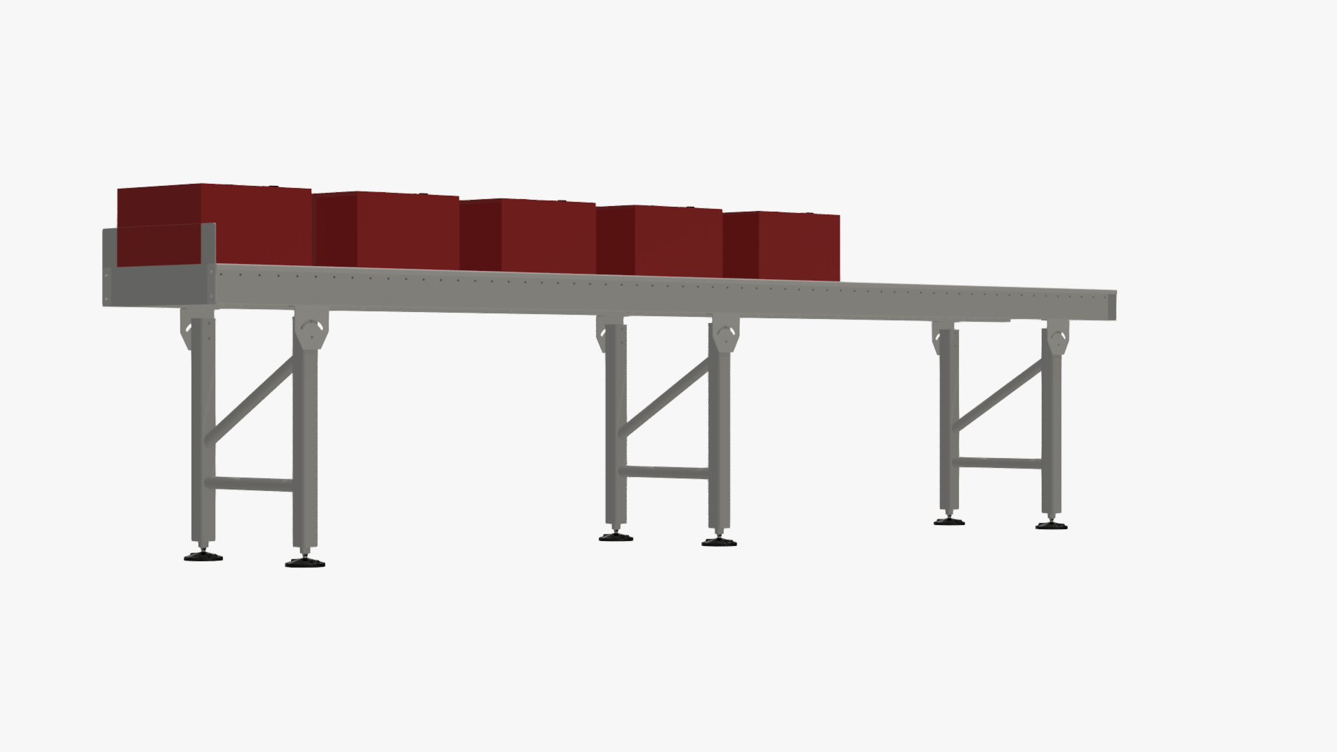 Gravity Roller Conveyor 02 3D - TurboSquid 1999519