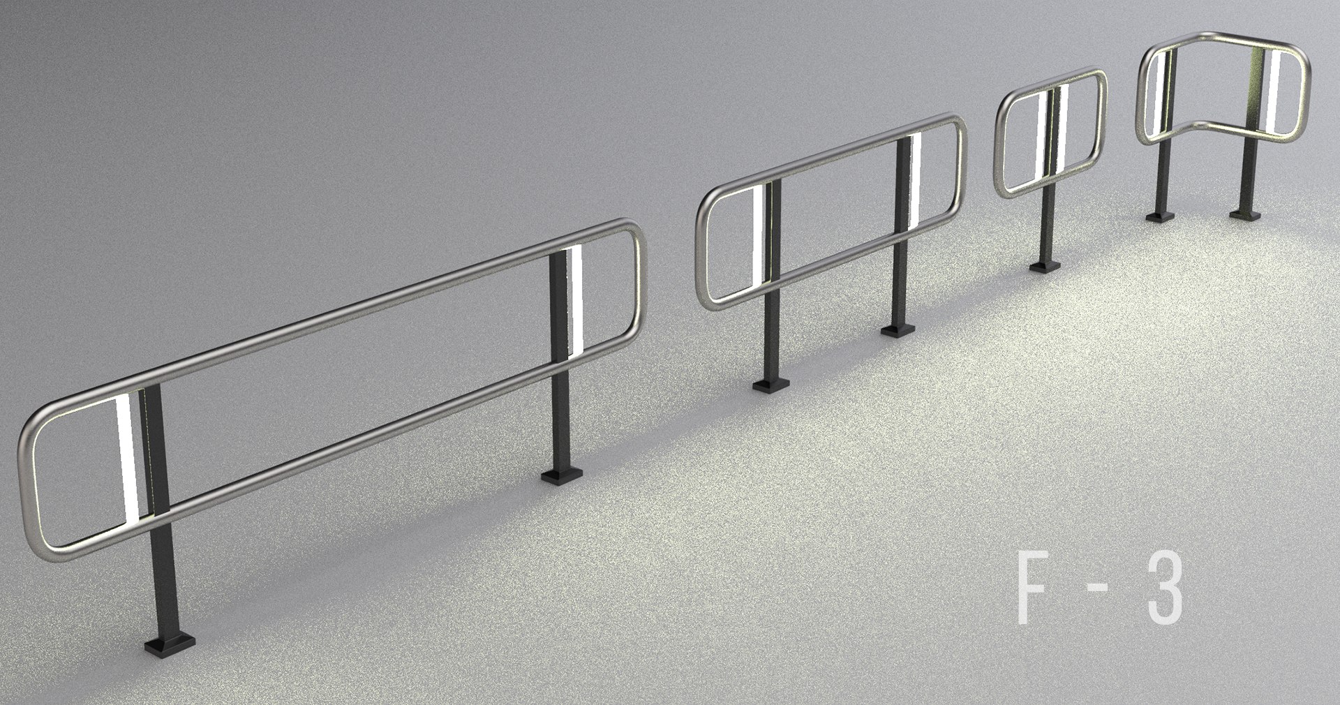 3D Modular Railings - TurboSquid 1467943