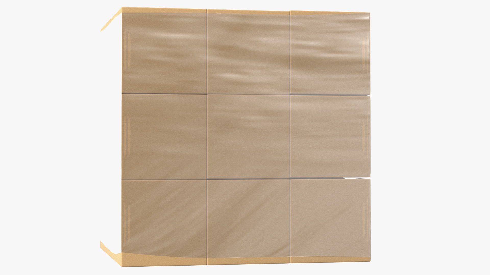 3D Model Carton Boxes Wrapped In Stretch Film - TurboSquid 1958374