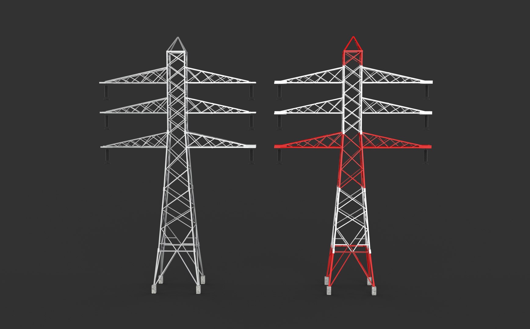 3D Electricity Pylon Tower 3D Model Model - TurboSquid 2347391