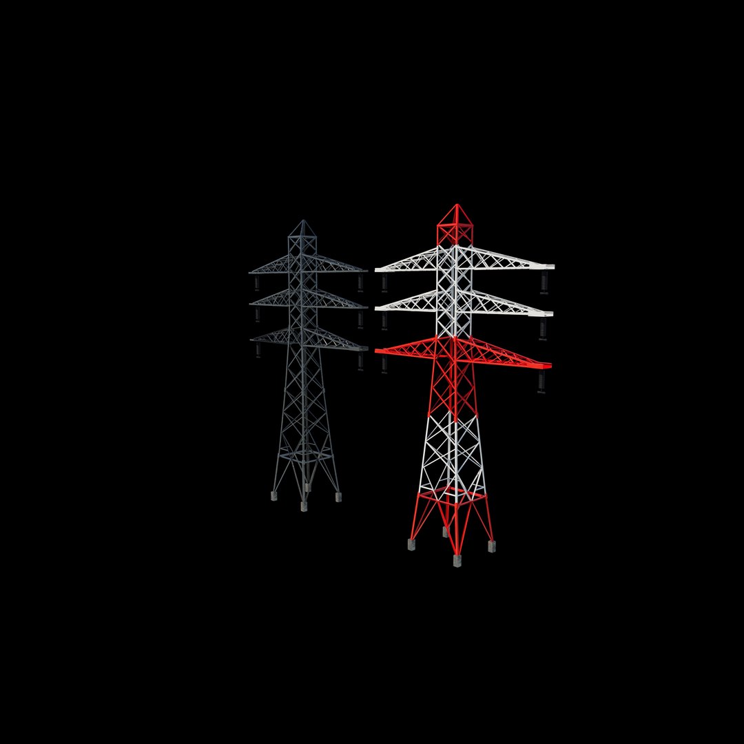3D Electricity Pylon Tower 3D Model Model - TurboSquid 2347391