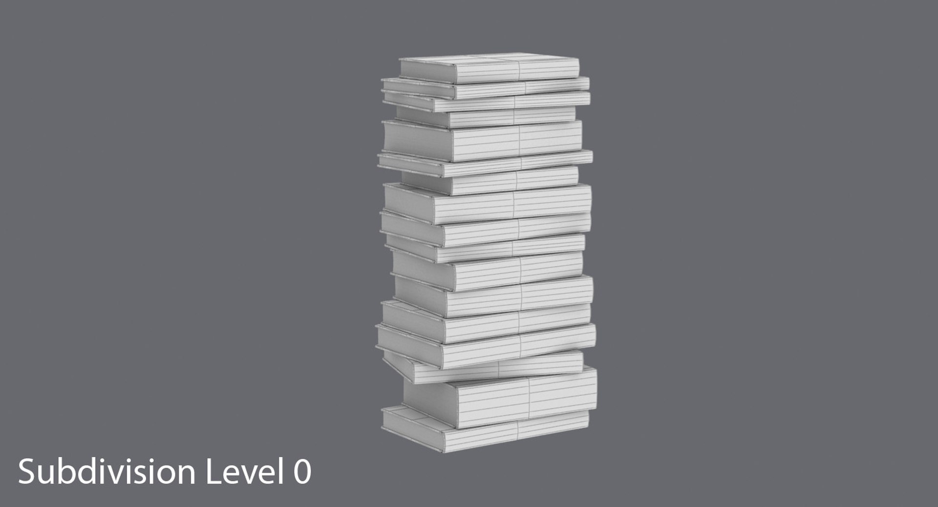 3D Stack Books - - TurboSquid 1358057