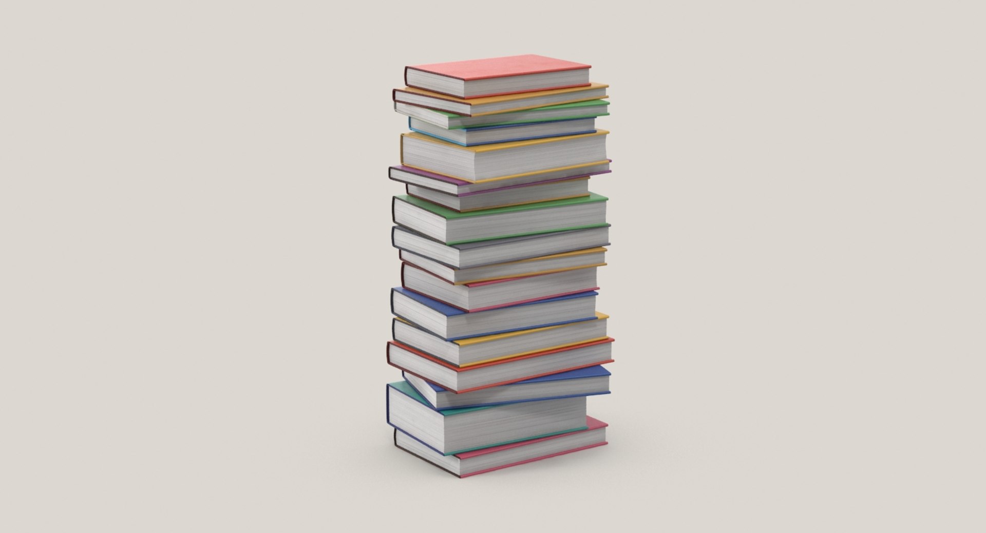 3D Stack Books - - TurboSquid 1358057