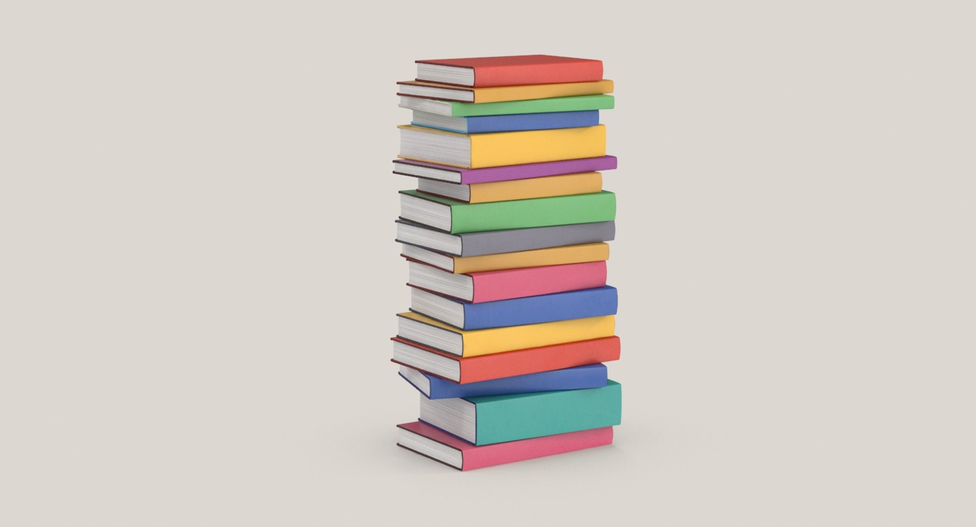 3D Stack Books - - TurboSquid 1358057
