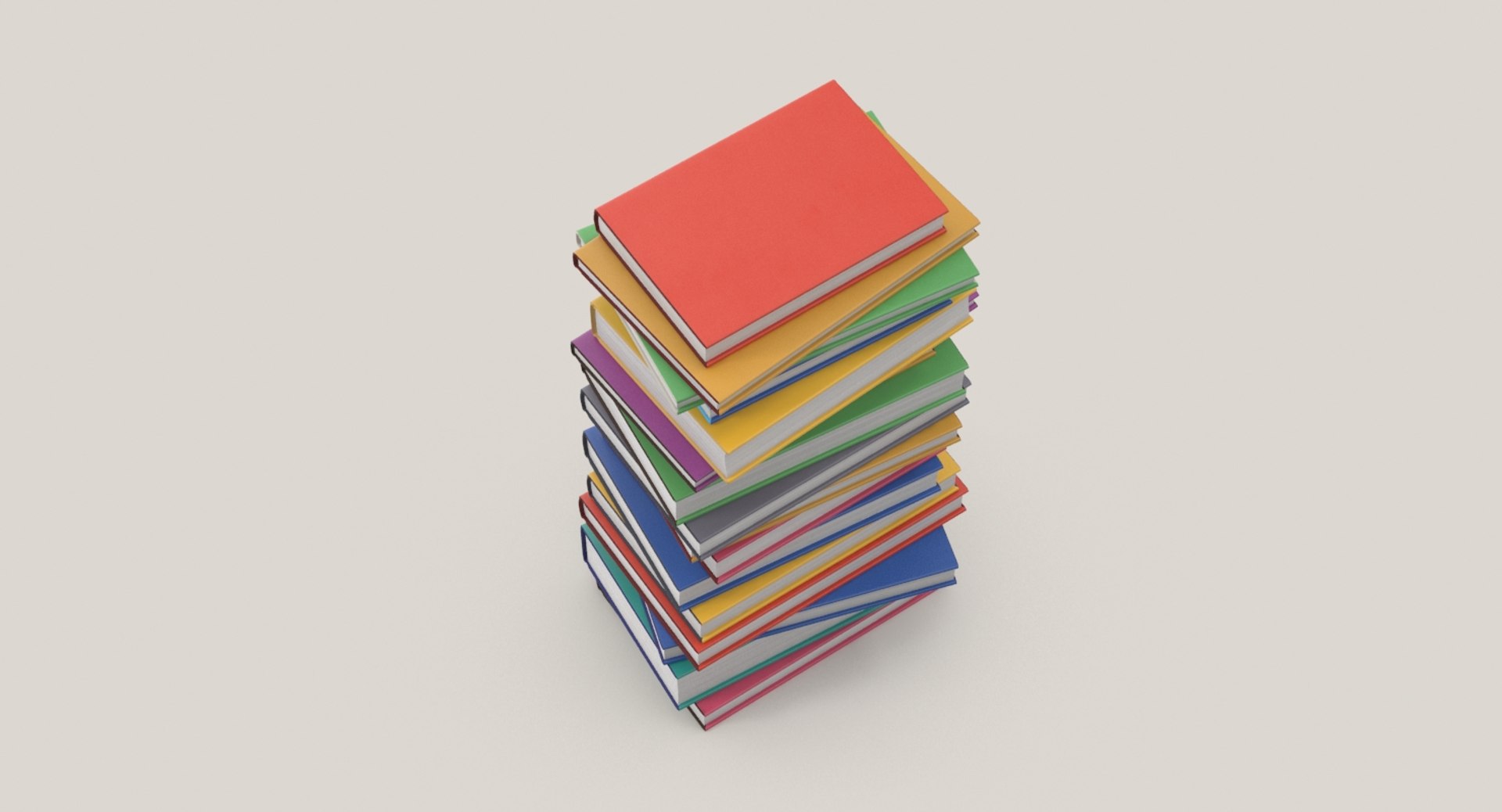 3D Stack Books - - TurboSquid 1358057