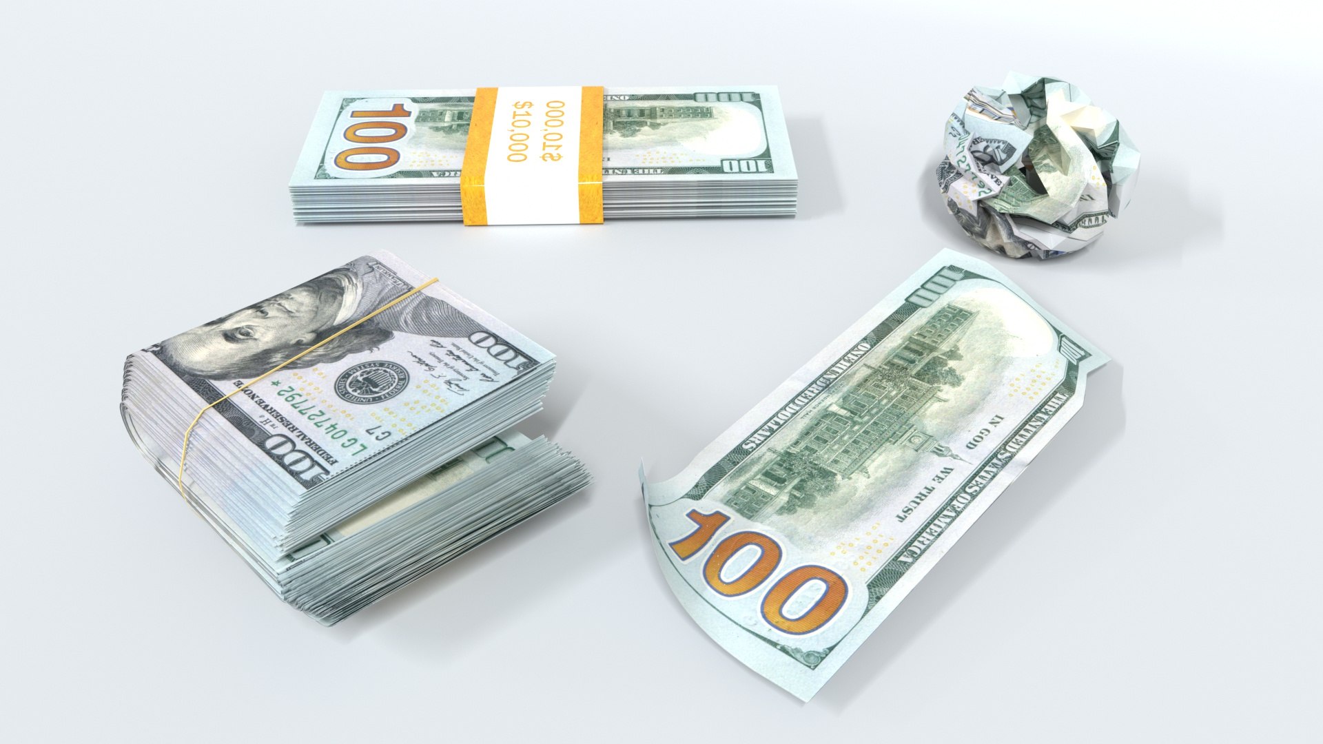 Bills Bank Note 3D Model - TurboSquid 1699852