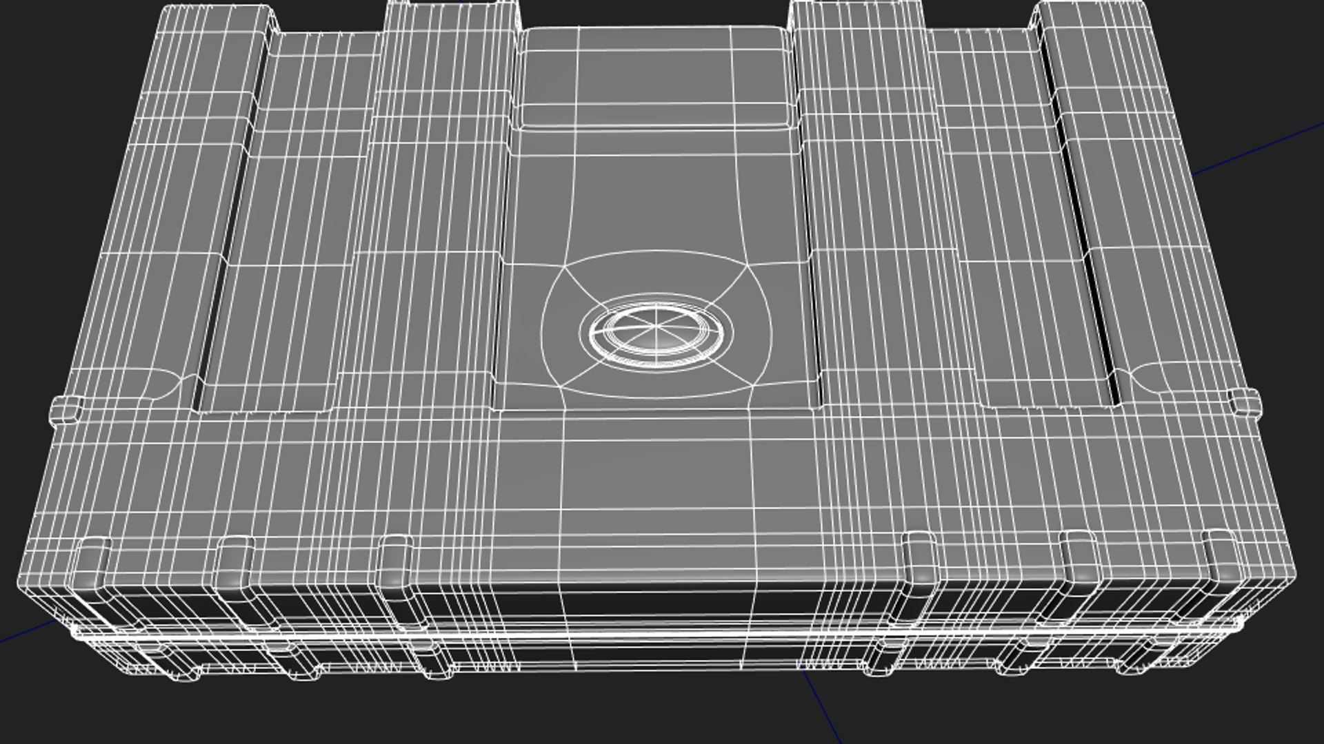 3d Model Metallic Case