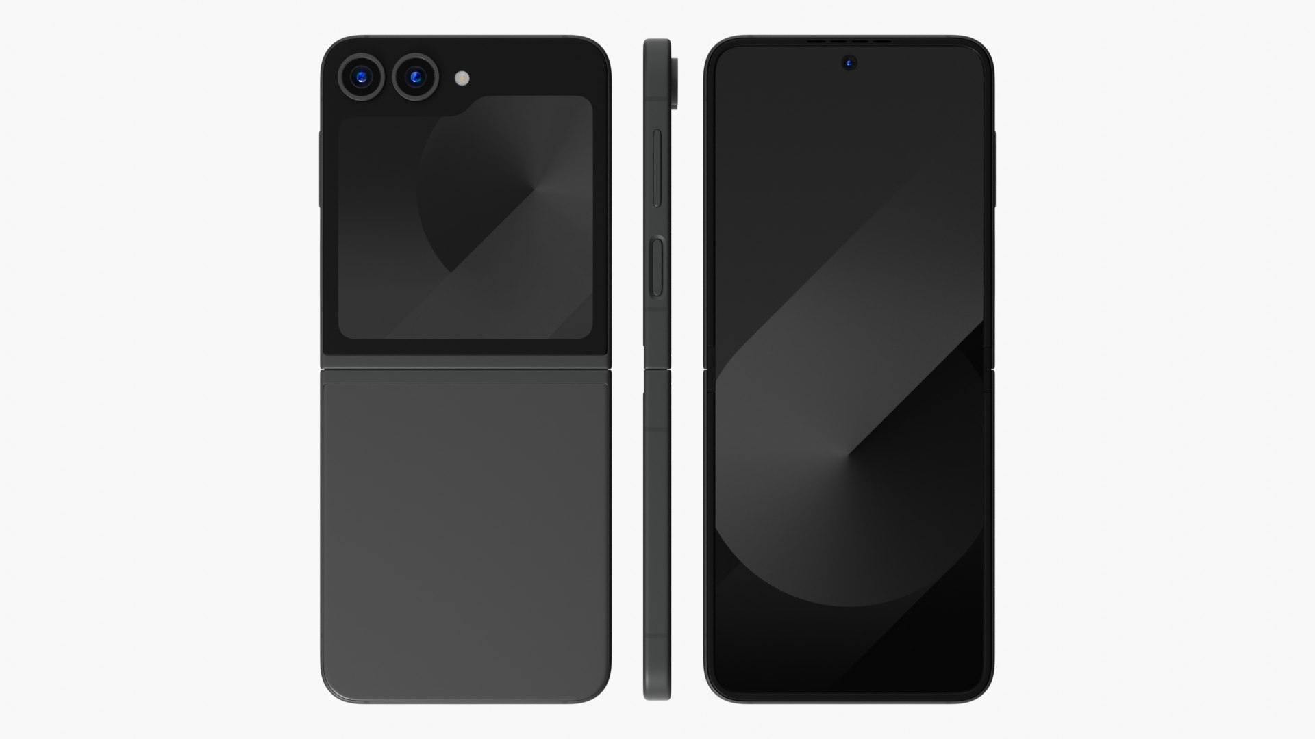 3D Samsung Galaxy Z Flip 6 Crafted Black - TurboSquid 2256532