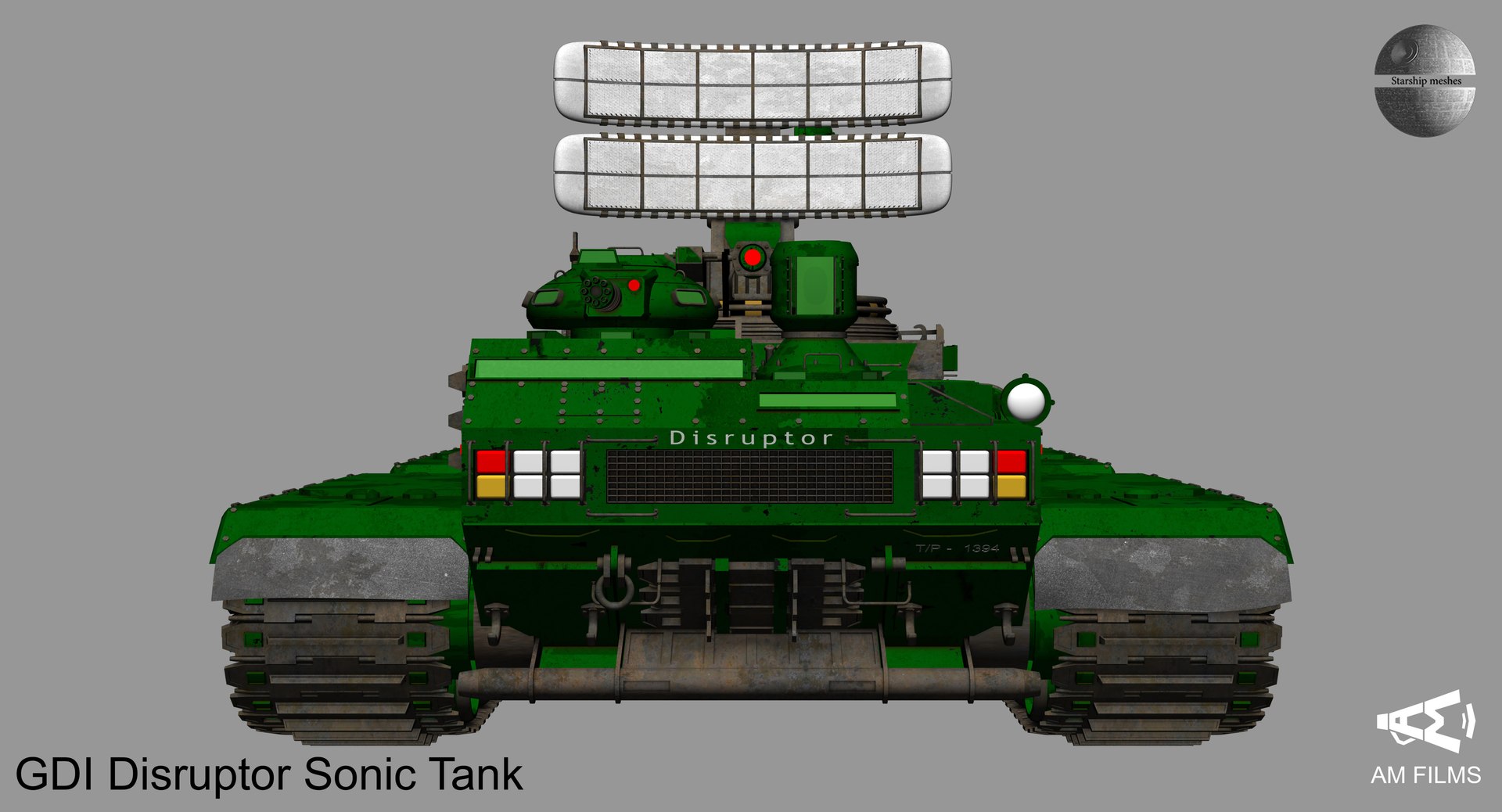 GDI Disruptor Green 3D - TurboSquid 1823680