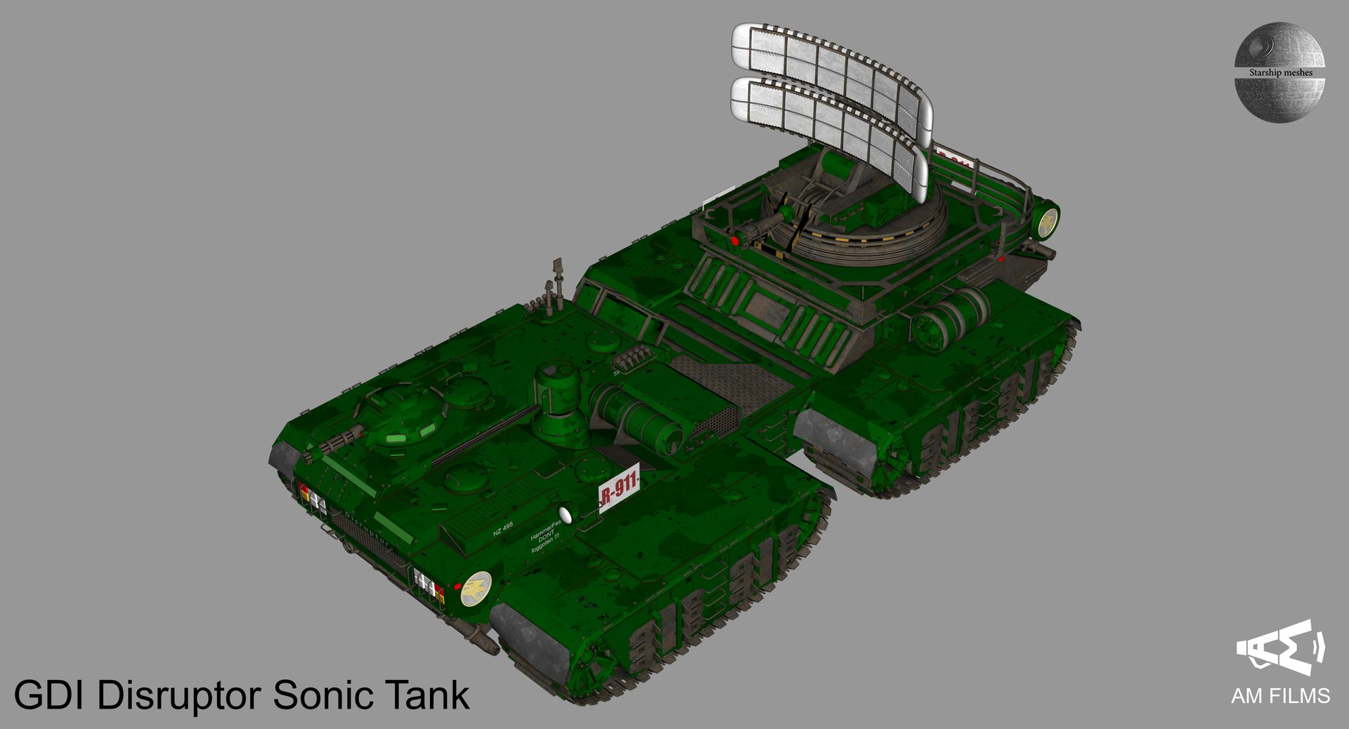 GDI Disruptor Green 3D - TurboSquid 1823680