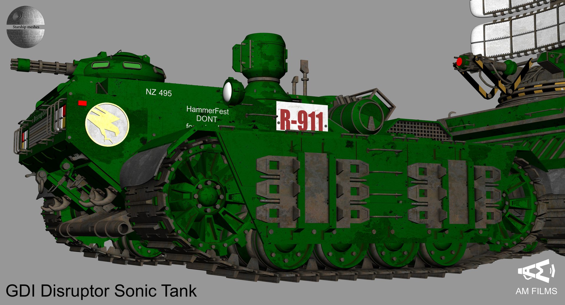 GDI Disruptor Green 3D - TurboSquid 1823680