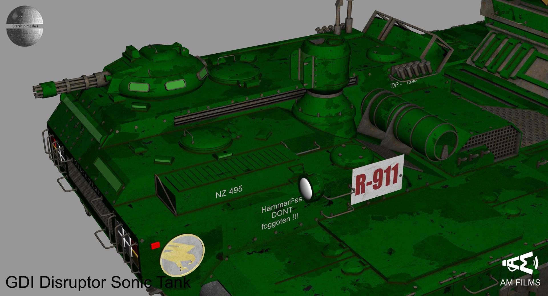 GDI Disruptor Green 3D - TurboSquid 1823680