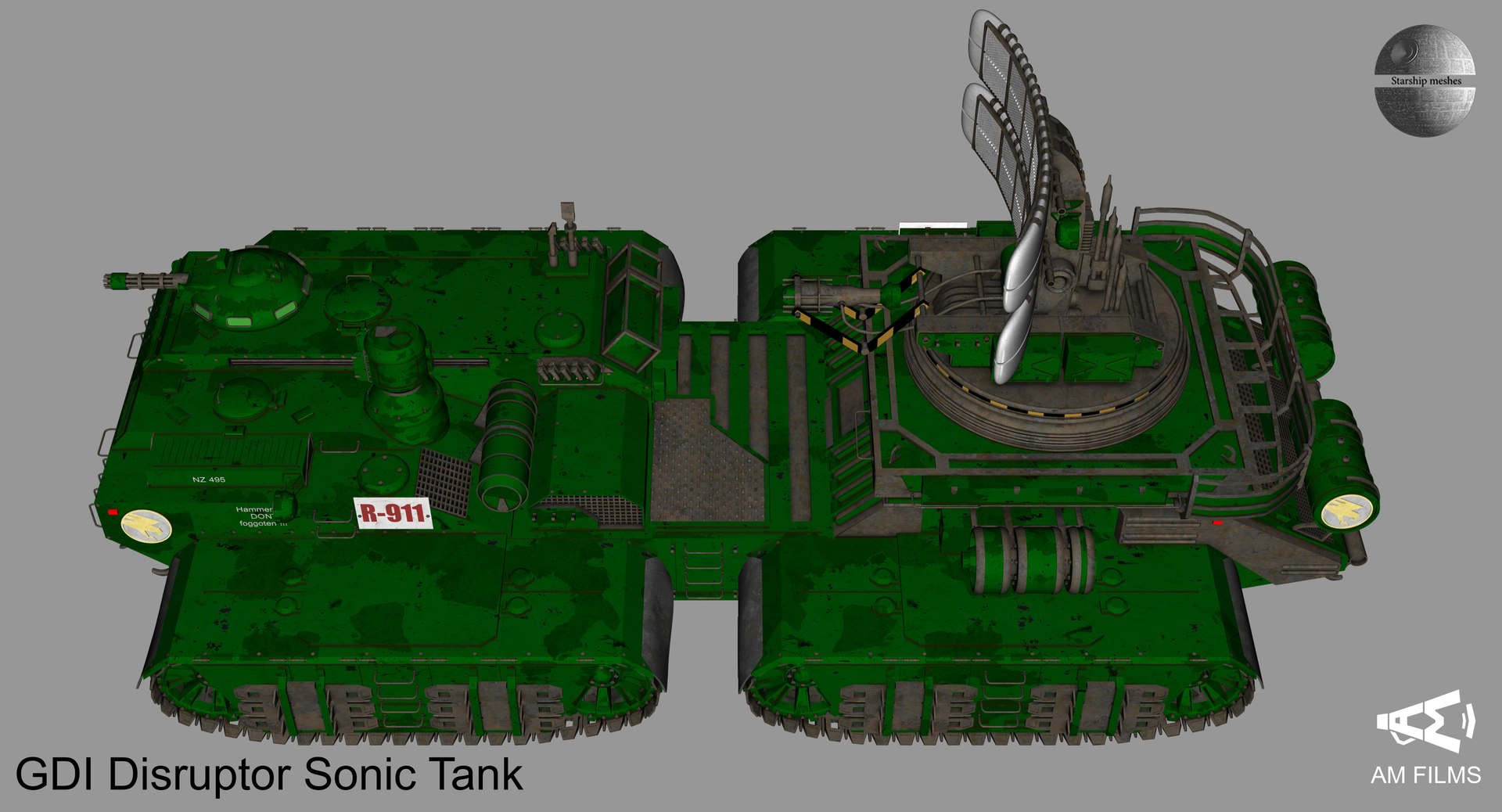 GDI Disruptor Green 3D - TurboSquid 1823680