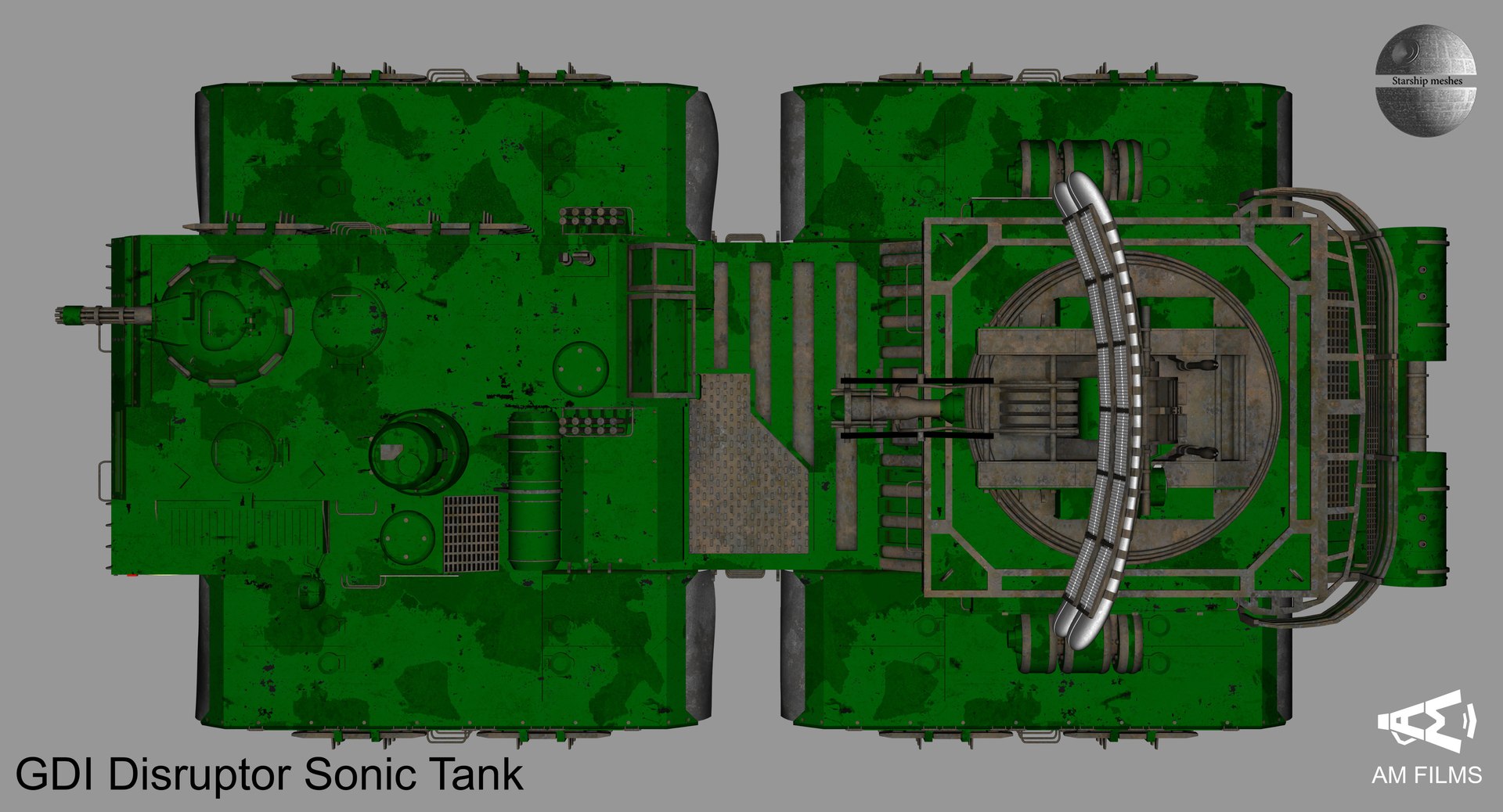 GDI Disruptor Green 3D - TurboSquid 1823680