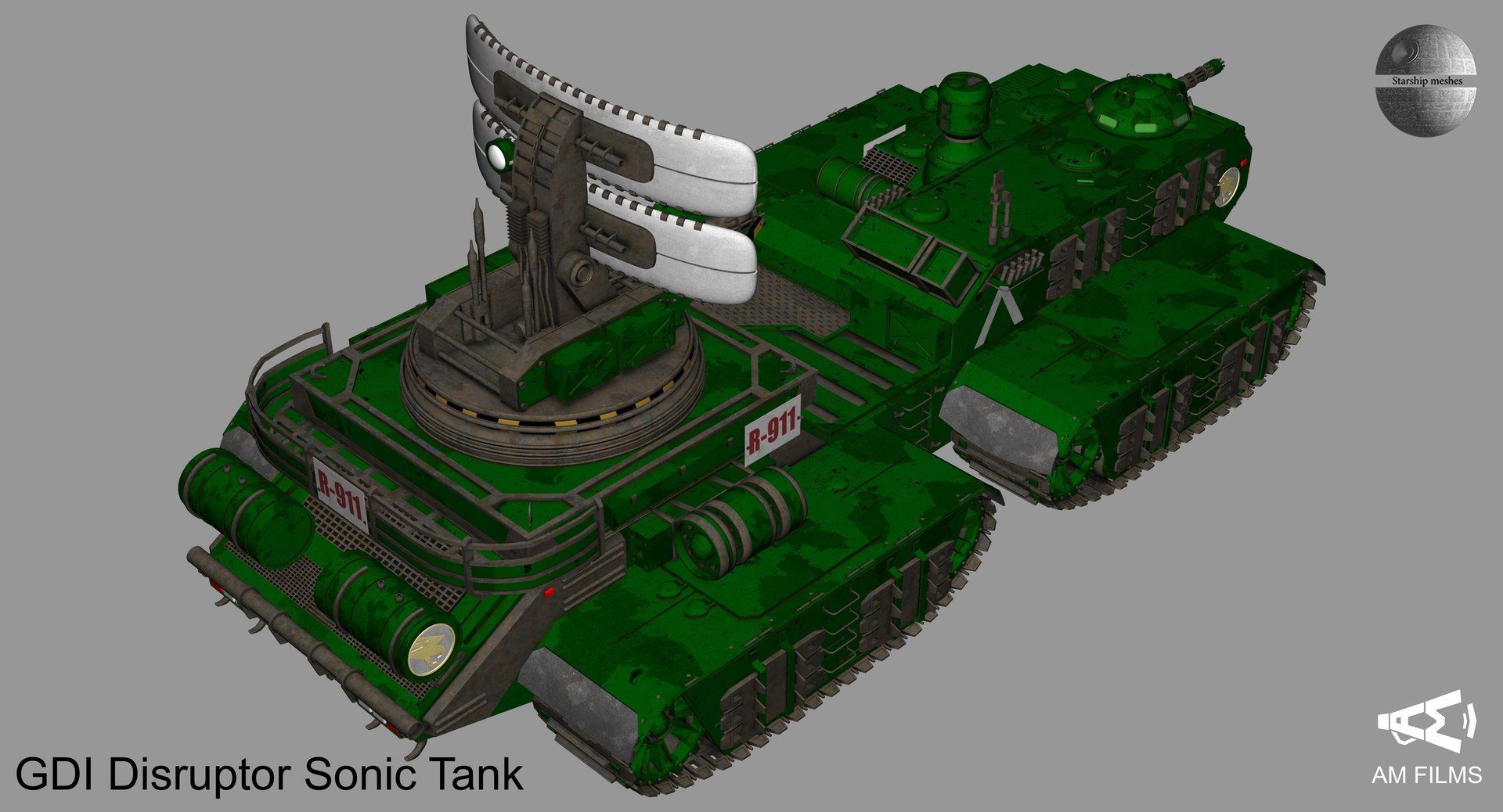 GDI Disruptor Green 3D - TurboSquid 1823680