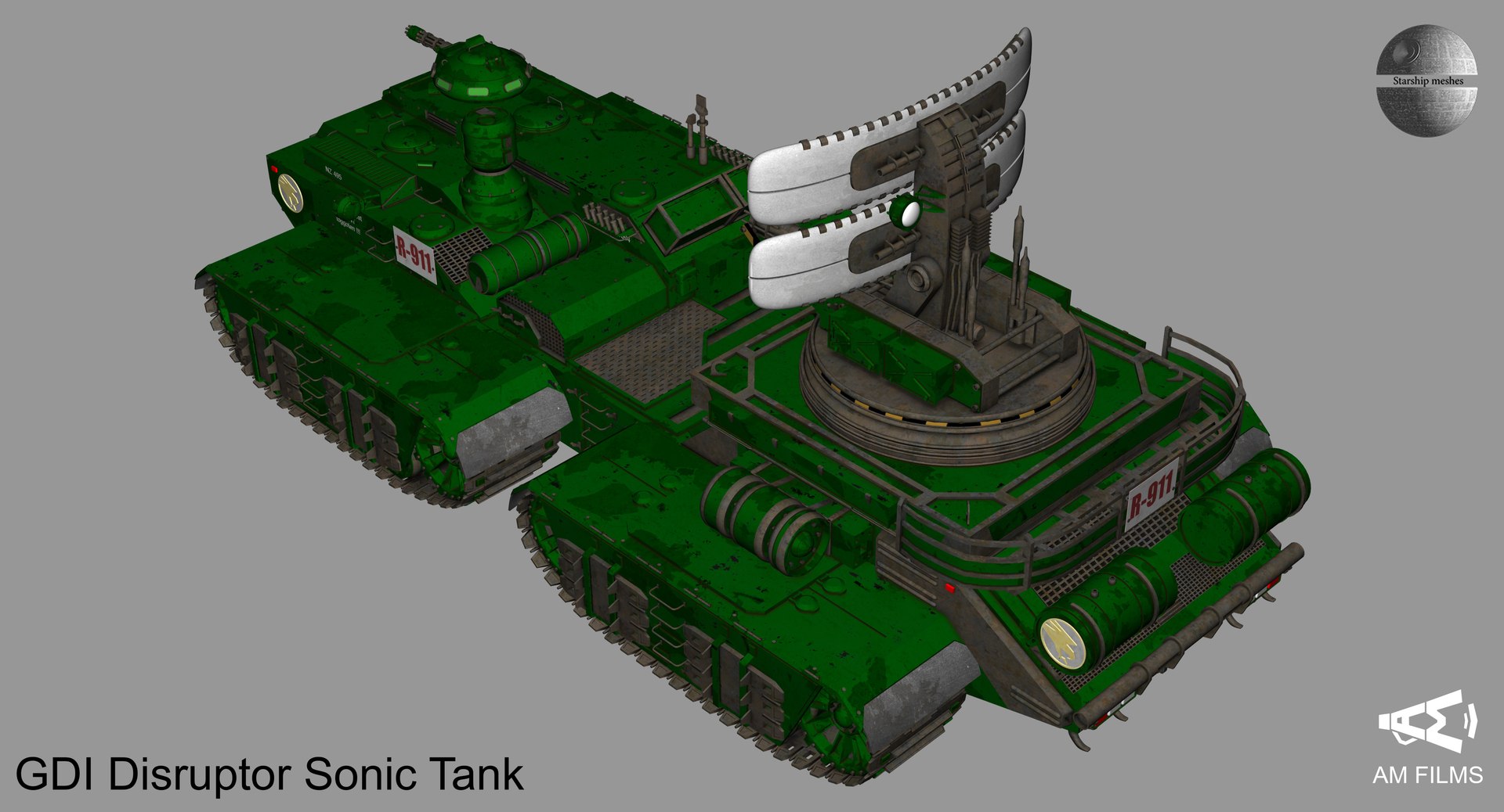 GDI Disruptor Green 3D - TurboSquid 1823680