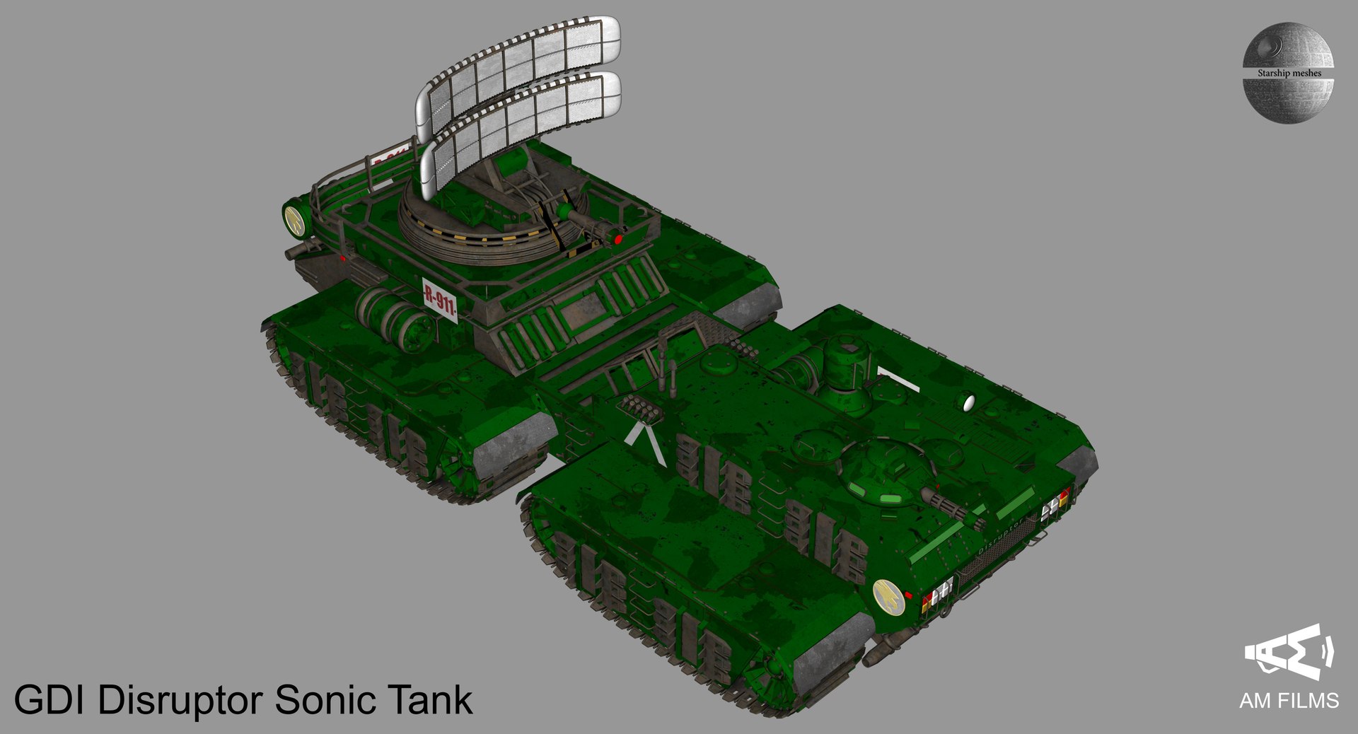 GDI Disruptor Green 3D - TurboSquid 1823680