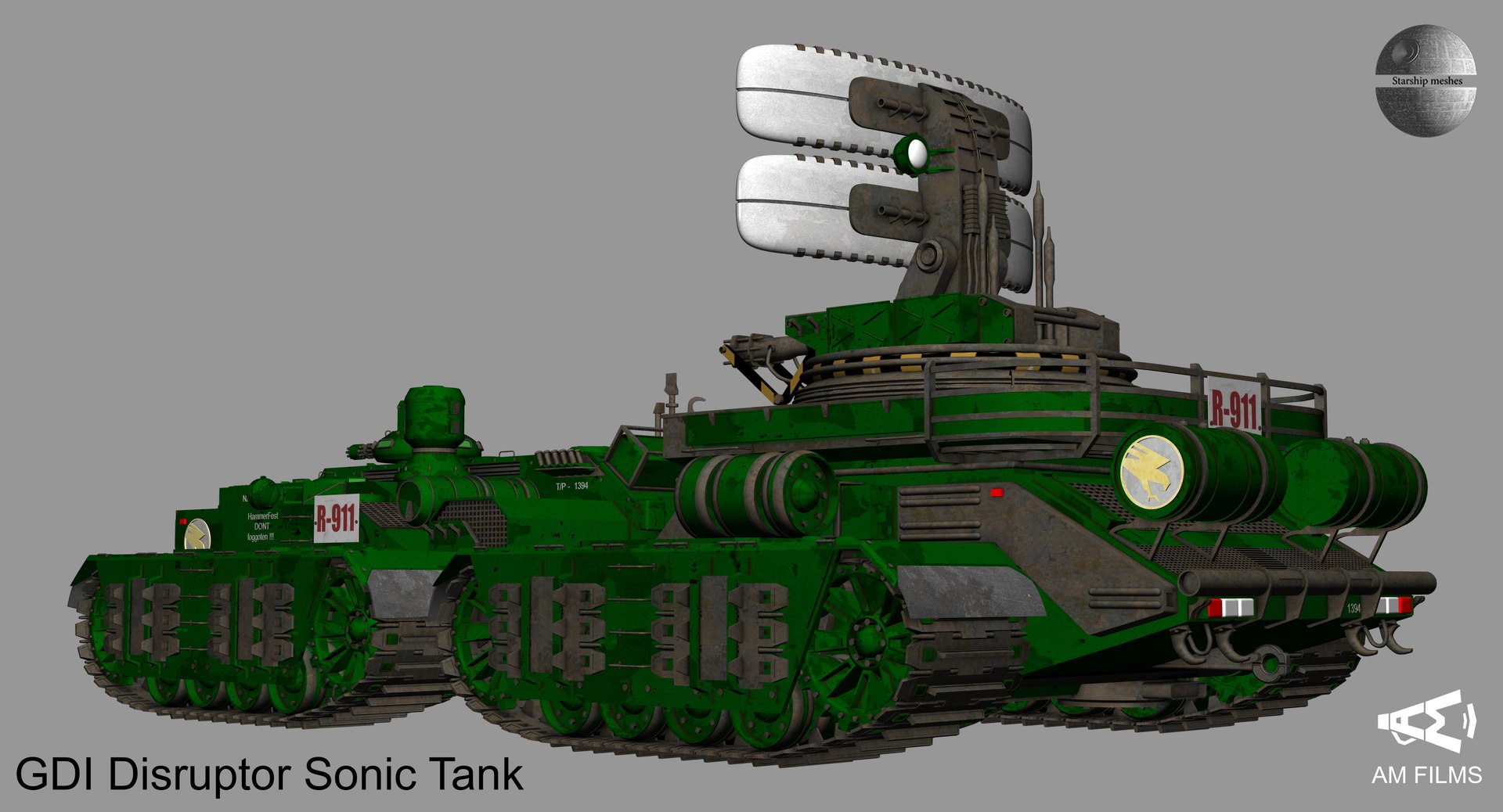 GDI Disruptor Green 3D - TurboSquid 1823680