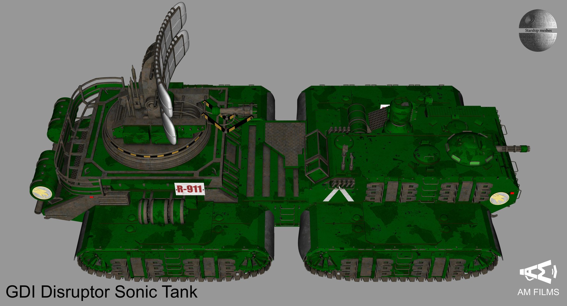 GDI Disruptor Green 3D - TurboSquid 1823680