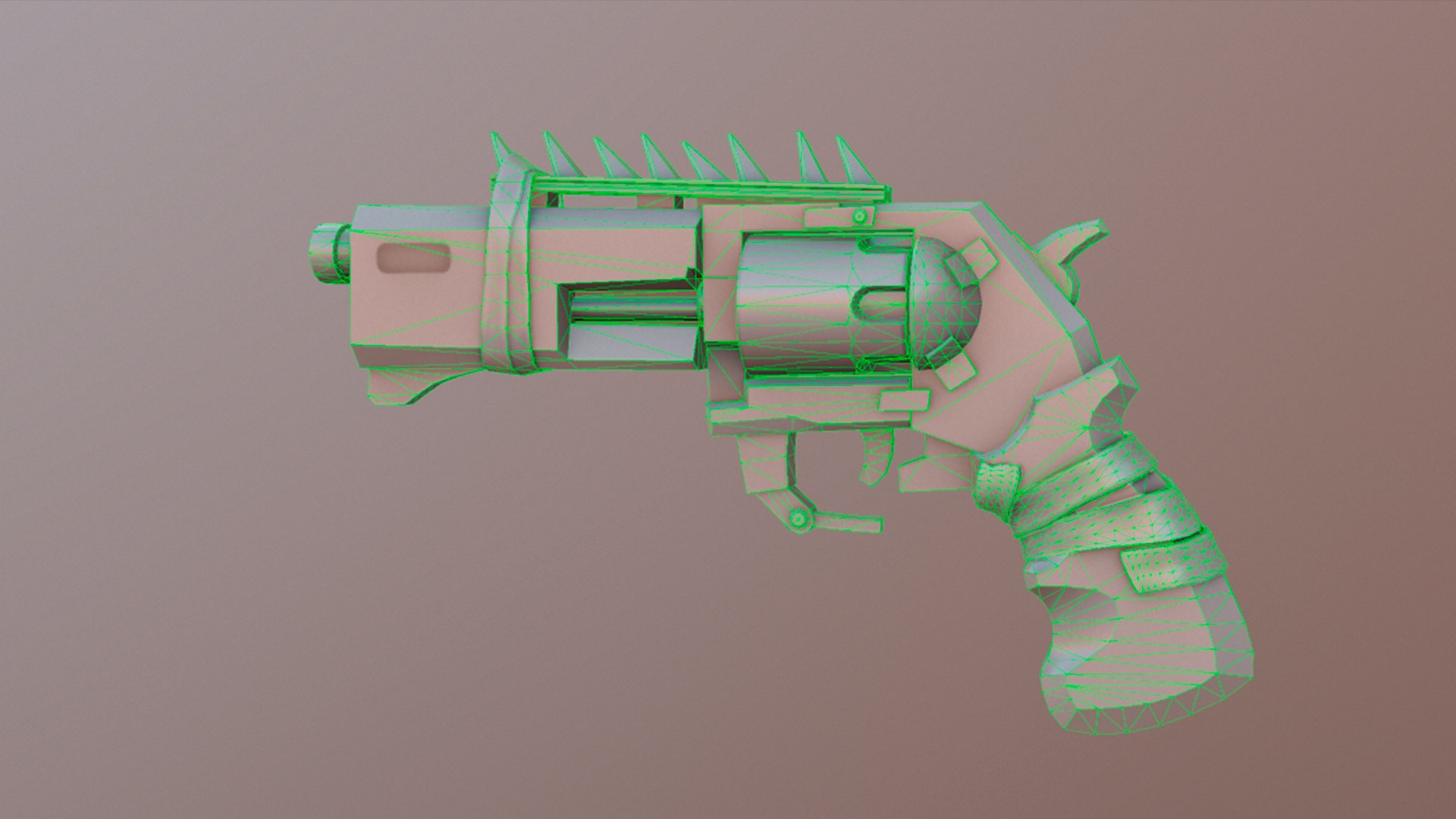 Stylized Revolver Model - TurboSquid 2051971