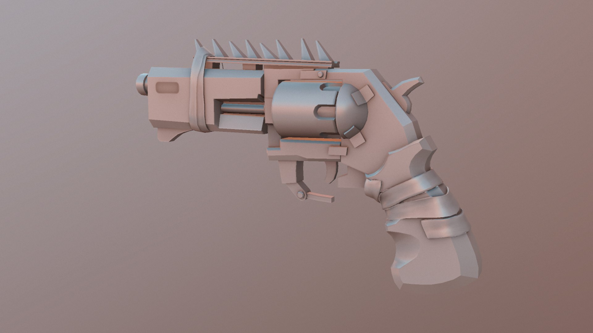 Stylized Revolver Model - TurboSquid 2051971