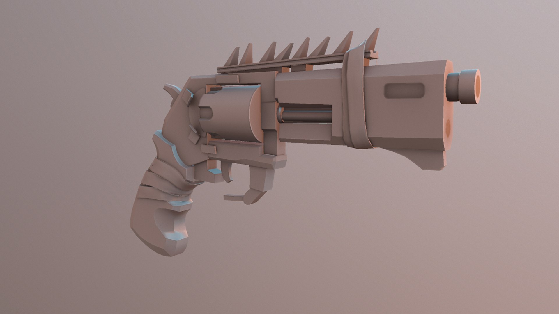 Stylized Revolver Model - TurboSquid 2051971