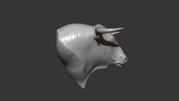 3D Bull Head Highpoly Sculpt - TurboSquid 1809067